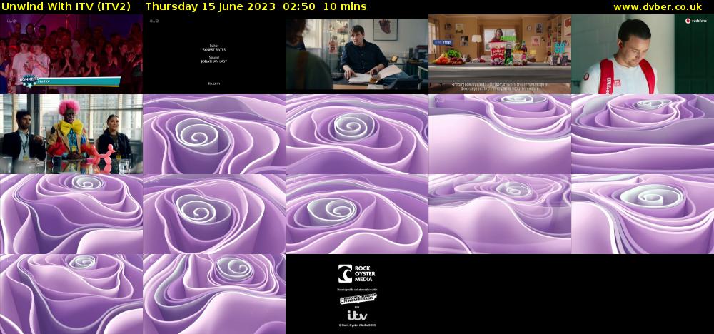 Unwind With ITV (ITV2) - 2023-06-15-0250