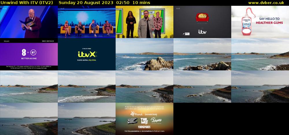 Unwind With ITV (ITV2) - 2023-08-20-0250
