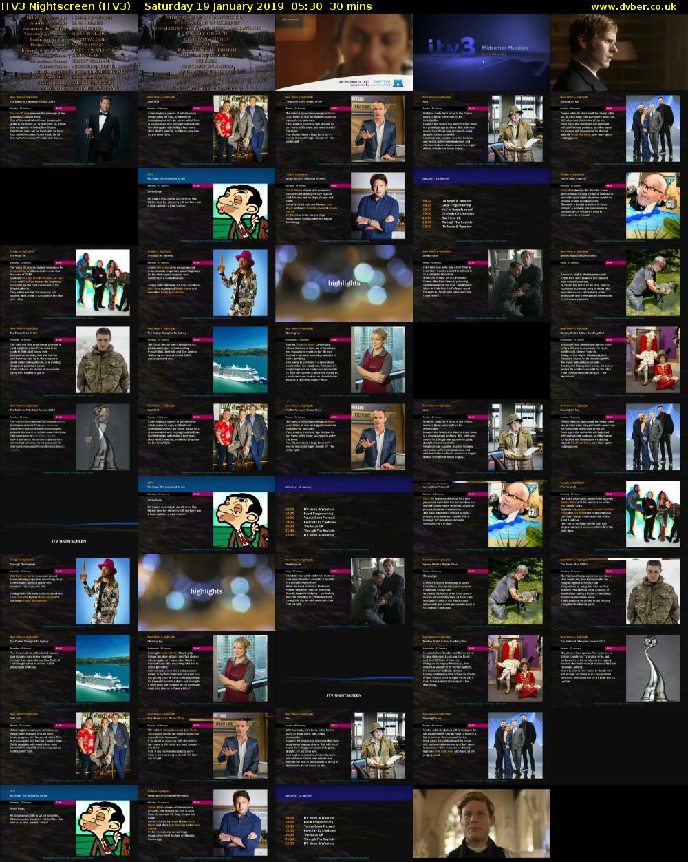 ITV3 Nightscreen (ITV3) - 2019-01-19-0530