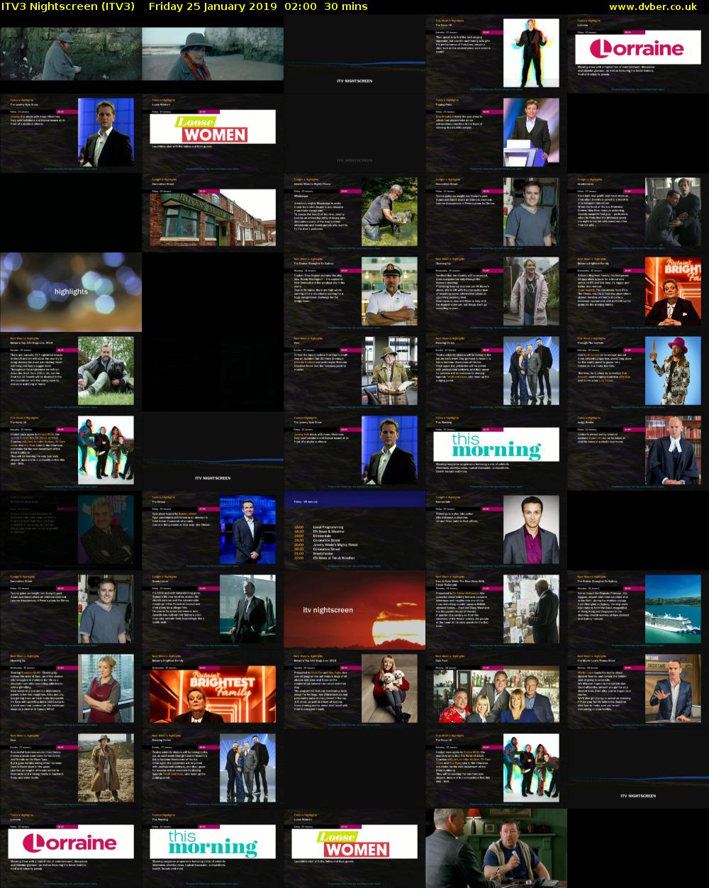ITV3 Nightscreen (ITV3) - 2019-01-25-0200