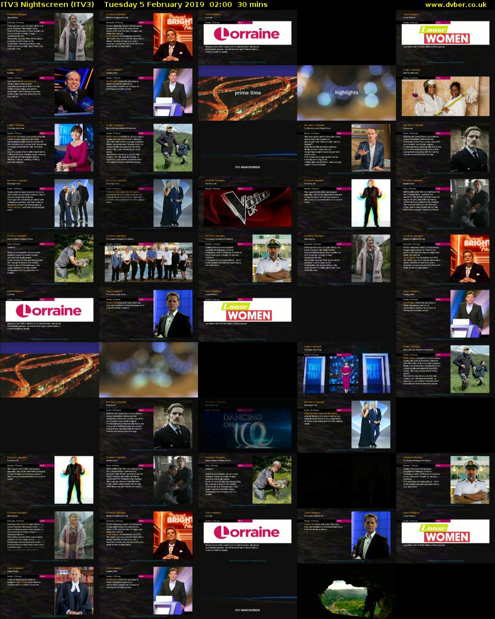 ITV3 Nightscreen (ITV3) - 2019-02-05-0200