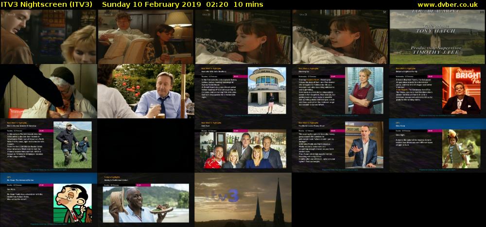 ITV3 Nightscreen (ITV3) - 2019-02-10-0220