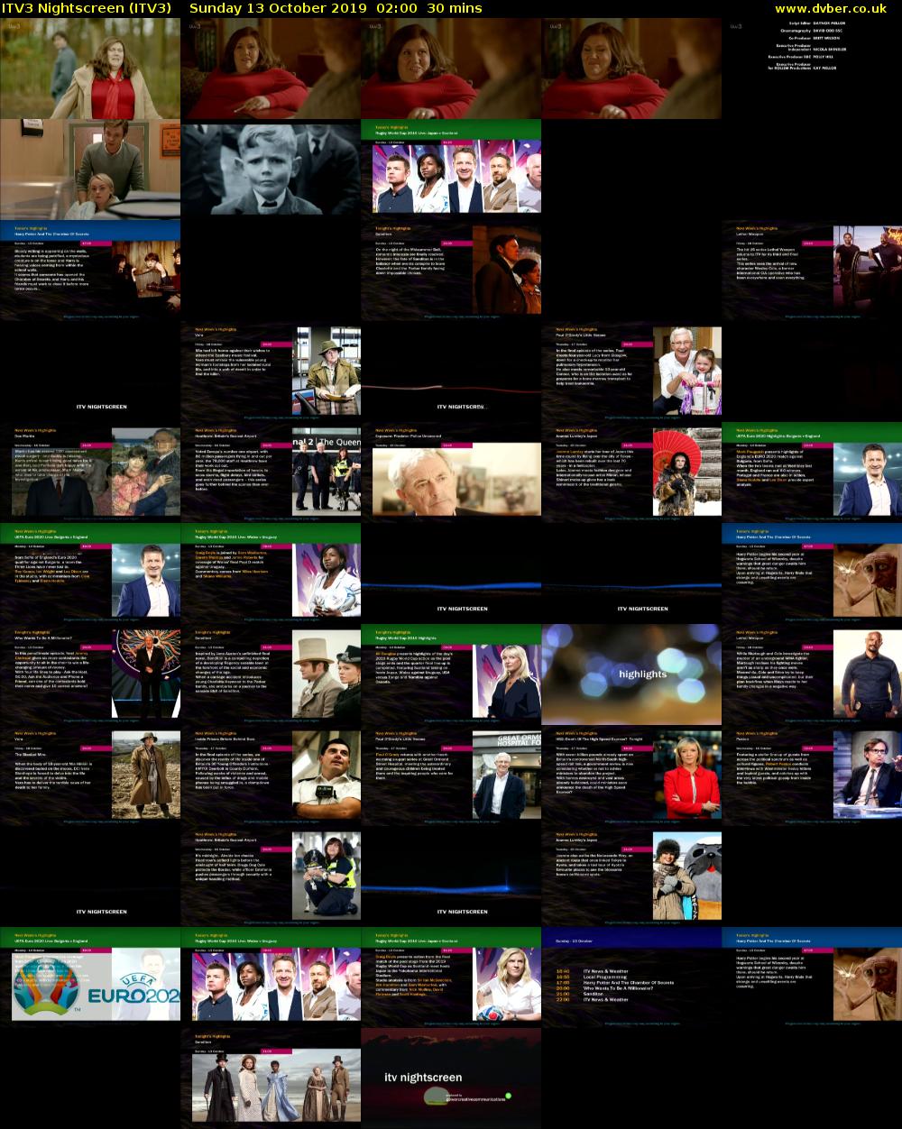 ITV3 Nightscreen (ITV3) - 2019-10-13-0200