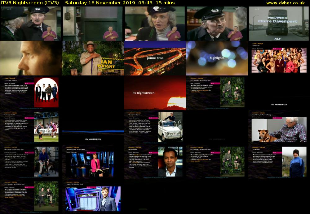 ITV3 Nightscreen (ITV3) - 2019-11-16-0545