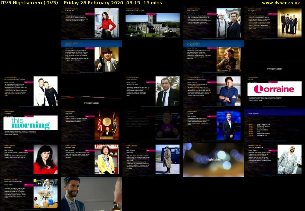 ITV3 Nightscreen (ITV3) - 2020-02-28-0315