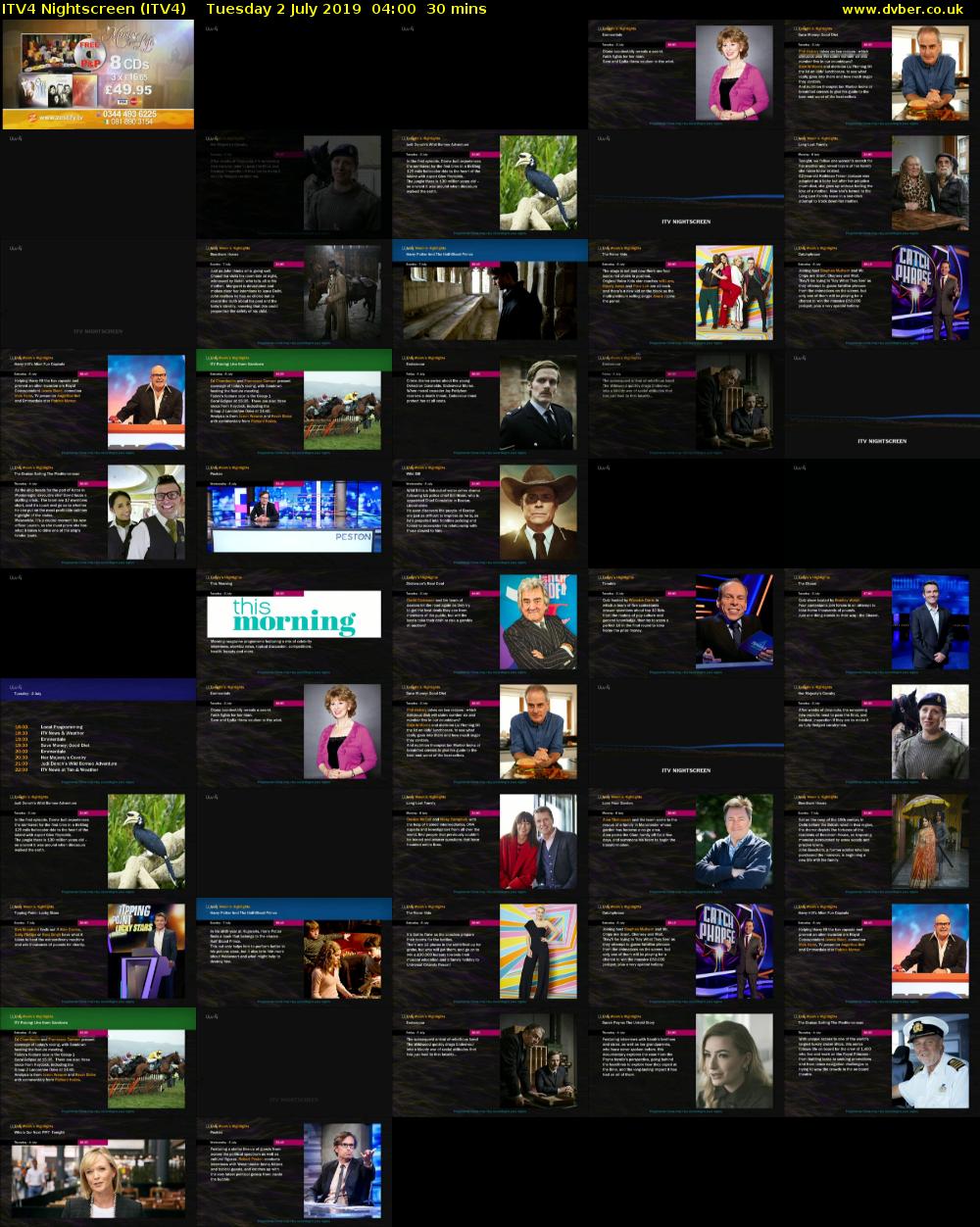 ITV4 Nightscreen (ITV4) - 2019-07-02-0400
