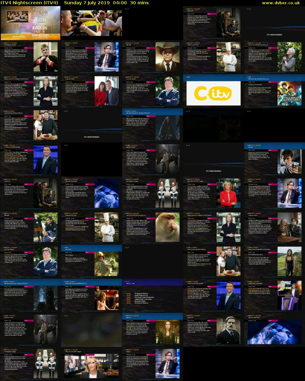 ITV4 Nightscreen (ITV4) - 2019-07-07-0400