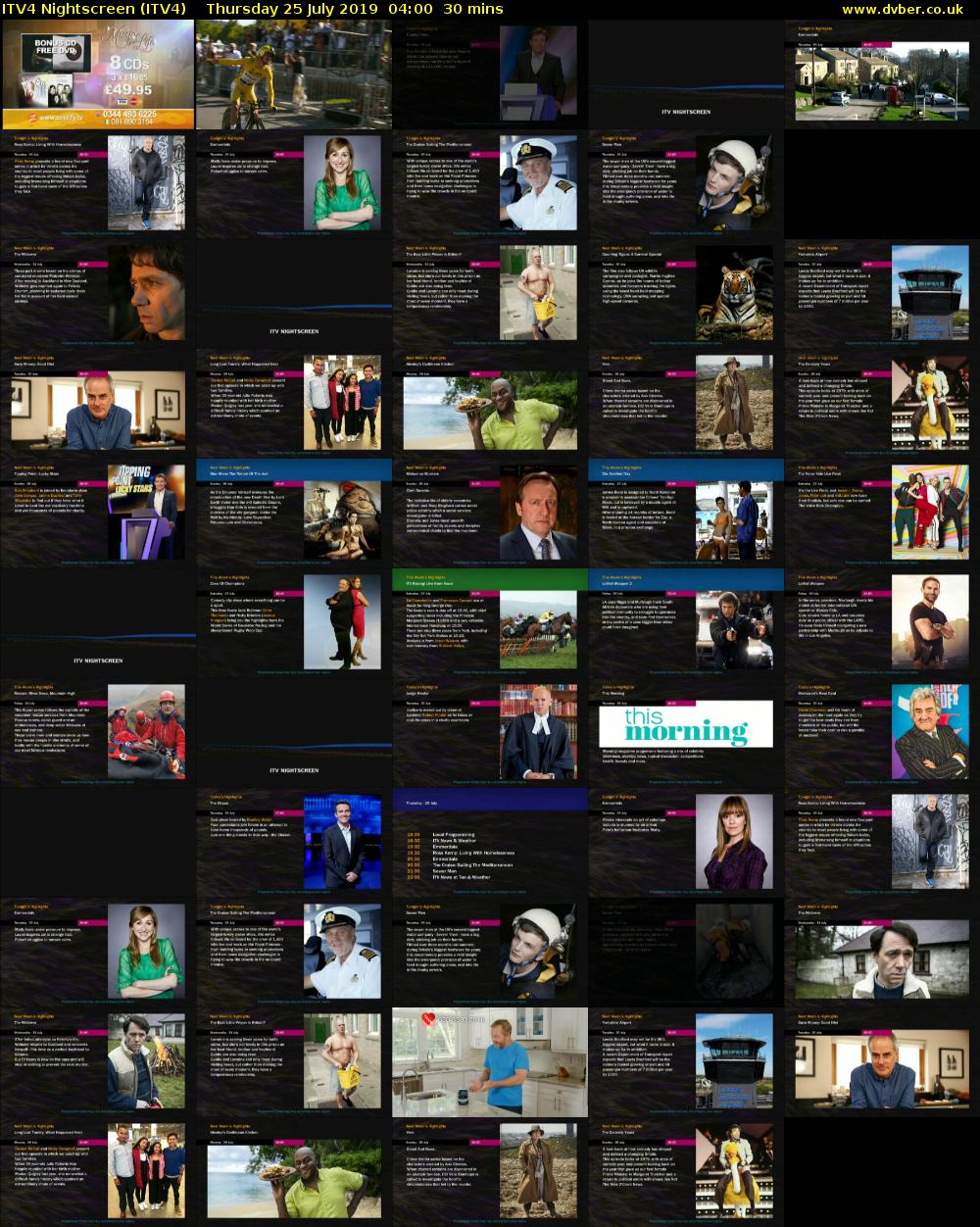 ITV4 Nightscreen (ITV4) - 2019-07-25-0400