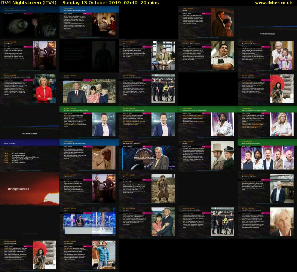 ITV4 Nightscreen (ITV4) - 2019-10-13-0240