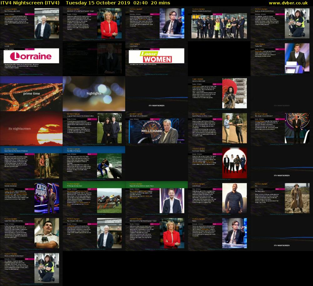 ITV4 Nightscreen (ITV4) - 2019-10-15-0240
