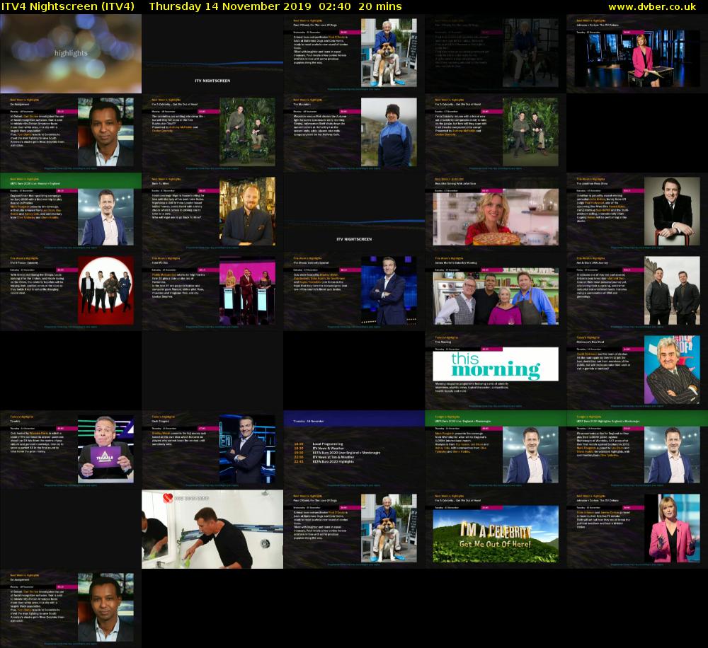 ITV4 Nightscreen (ITV4) - 2019-11-14-0240