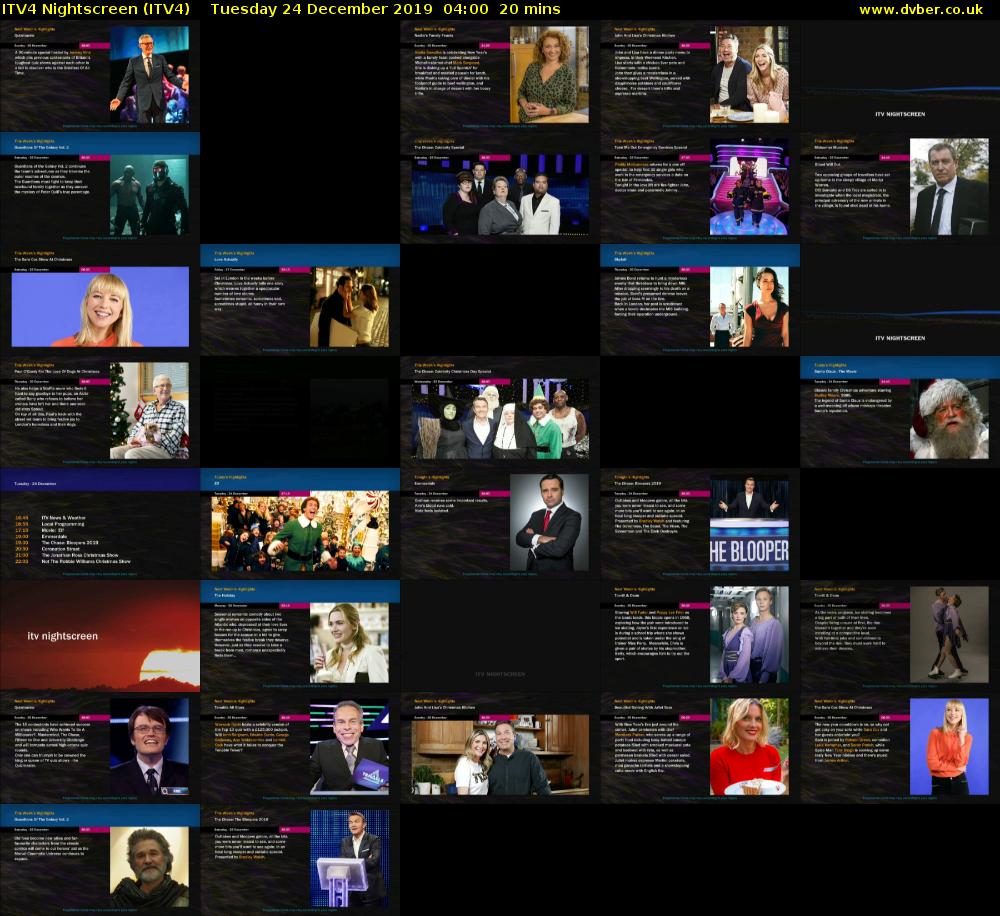 ITV4 Nightscreen (ITV4) - 2019-12-24-0400