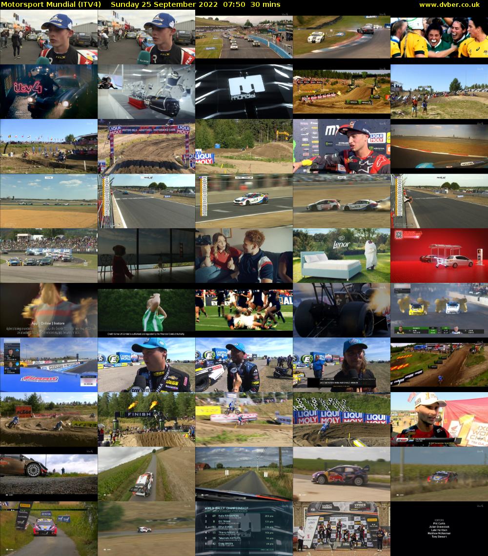 Motorsport Mundial (ITV4) - 2022-09-25-0750