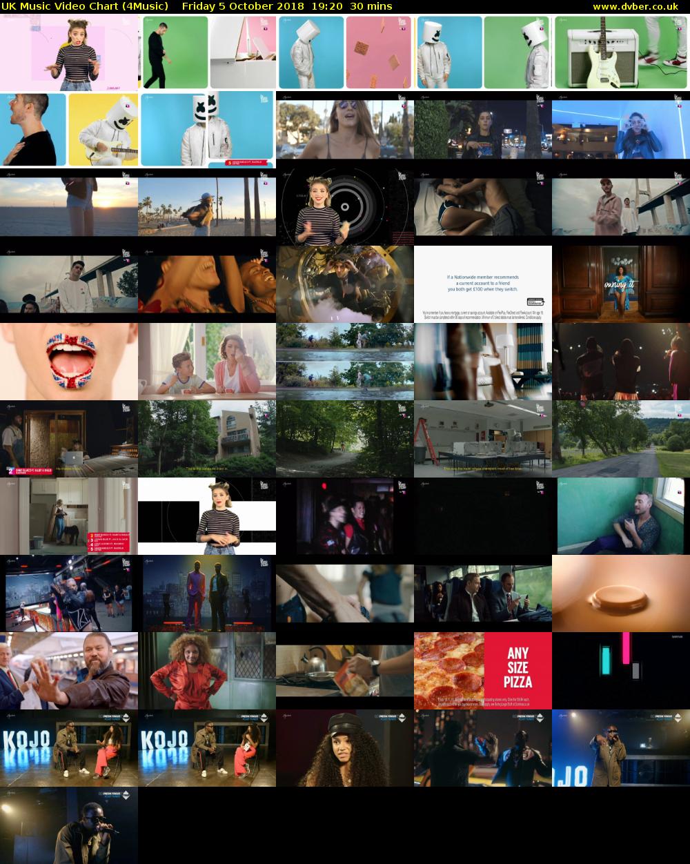 UK Music Video Chart (4Music) - 2018-10-05-1920