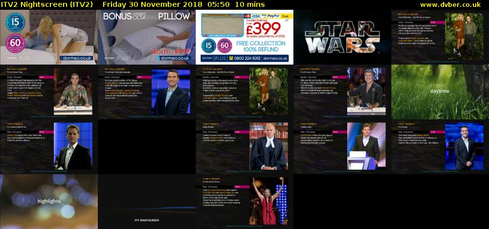 ITV2 Nightscreen (ITV2) - 2018-11-30-0550