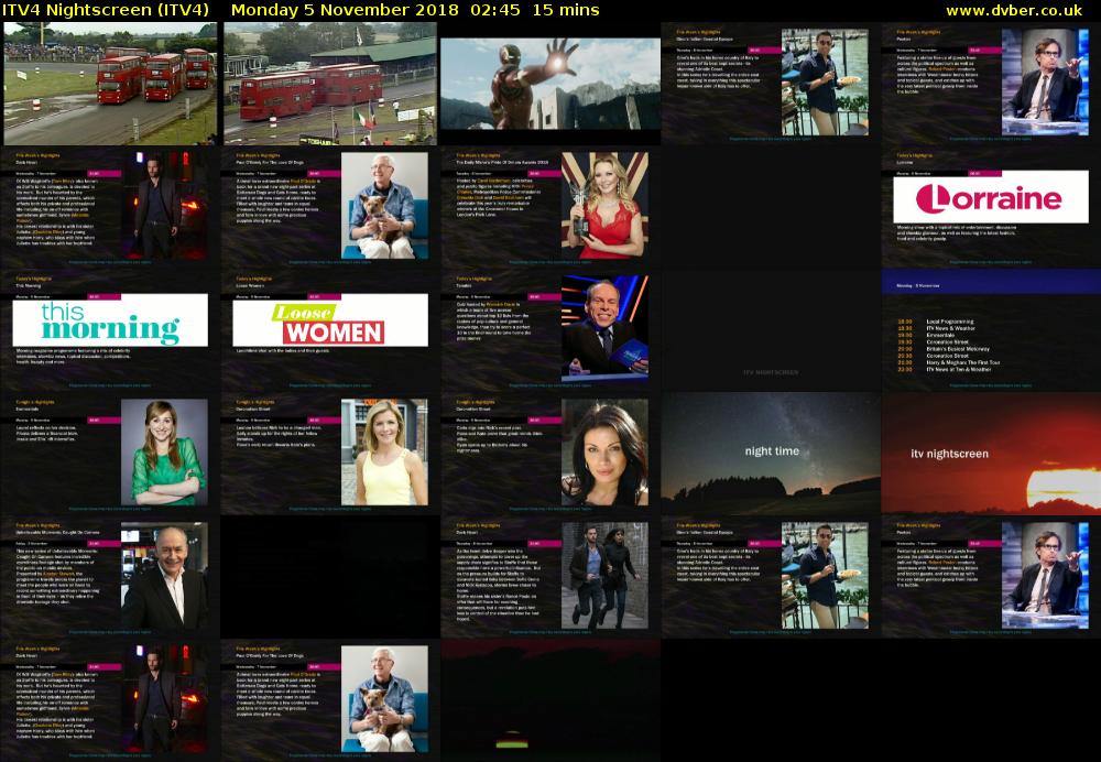 ITV4 Nightscreen (ITV4) - 2018-11-05-0245
