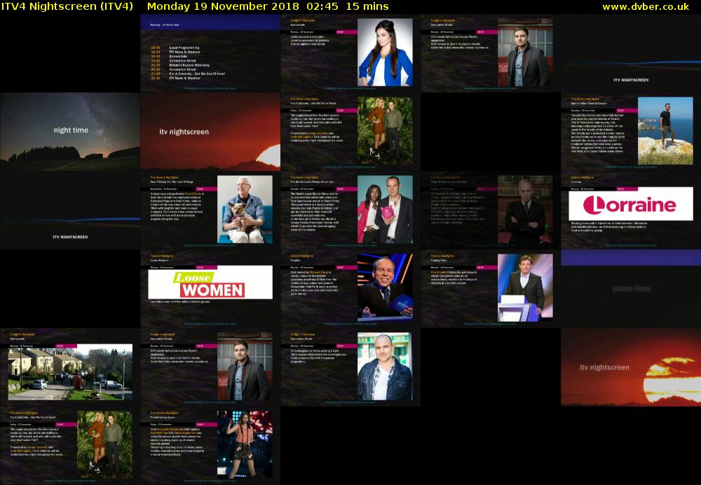 ITV4 Nightscreen (ITV4) - 2018-11-19-0245